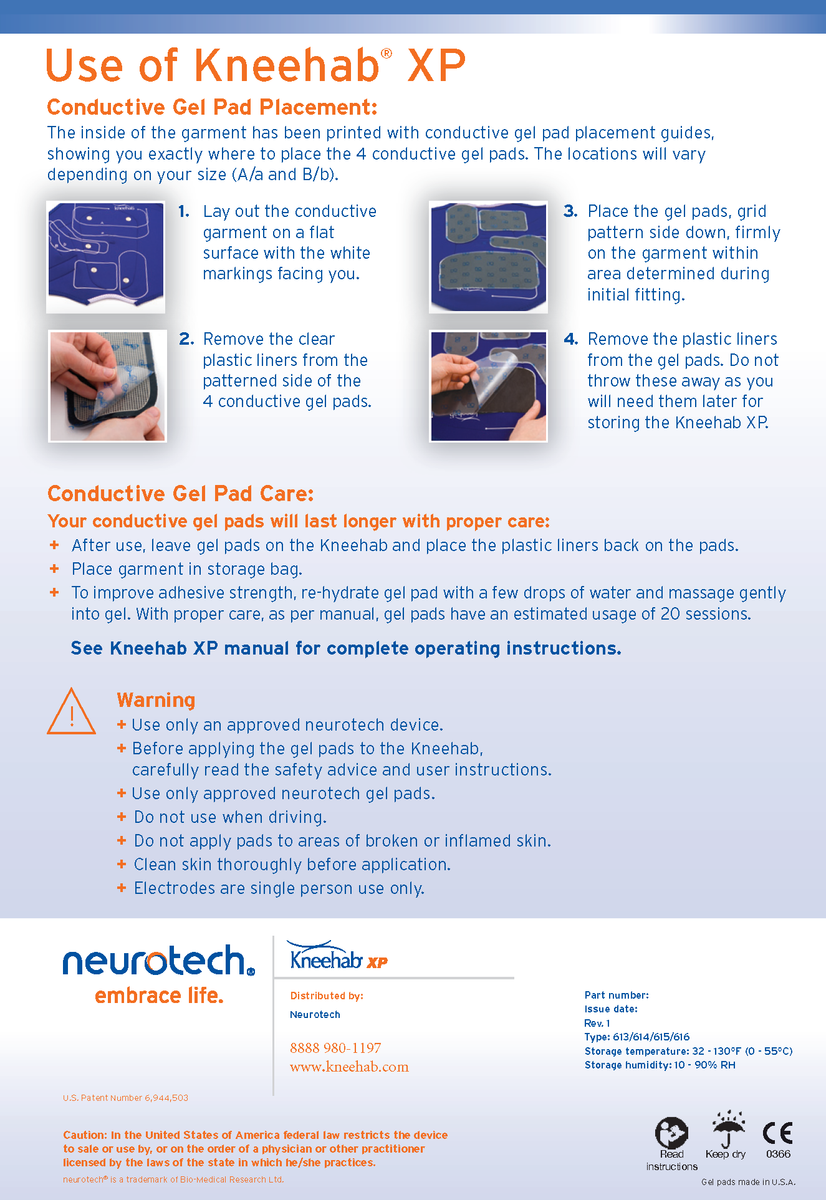 Kneehab Gelpads - 1 set – NeurotechNA